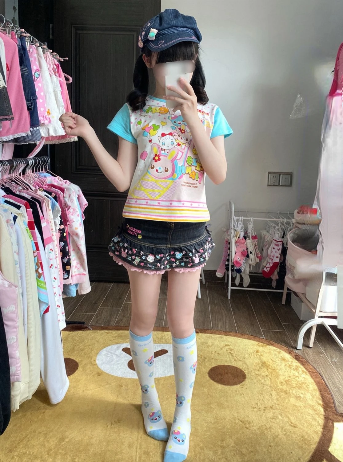 Mezzo Piano Print Top - Jojifuku Aesthetic ⋆ Kawaii Sale