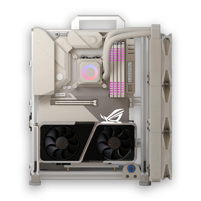 Atx 게이머 캐비닛 랙 Itx Matx 오픈 Pc 케이스 프레임 Diy 워터 쿨러 데스크탑 컴퓨터 알루미늄 크리에이티브