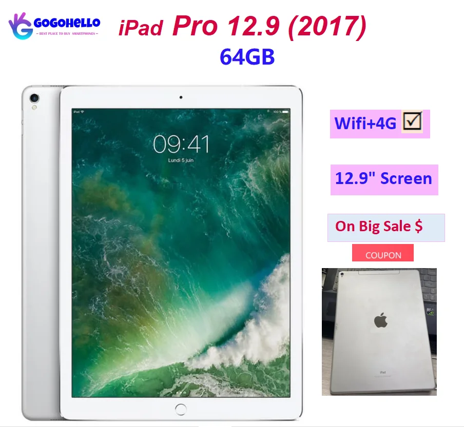 Apple-Tableta-iPad-Pro-12-9-2017-de-segunda-generaci-n-Tablet-con-Wifi ...