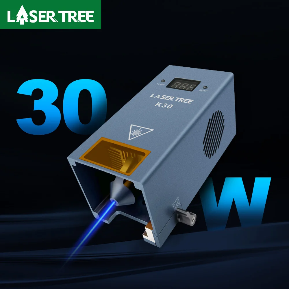 LASER TREE K30 30W Optical Power 6 Diode Laser Module with Air Assist ...