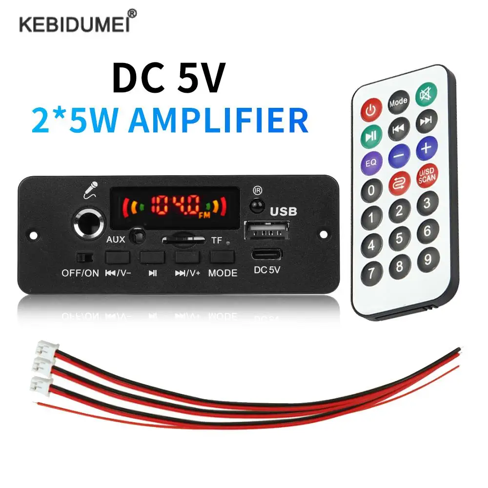 10W-Amplifier-Car-MP3-Player-Bluetooth-5-0-MP3-Decoder-Decoding-Board ...