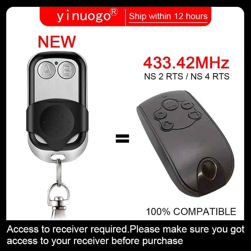 Para SOMFY KEYTIS NS 4 RTS 74300 / SOMFY KEYTIS NS 2 RTS 1841026 ...