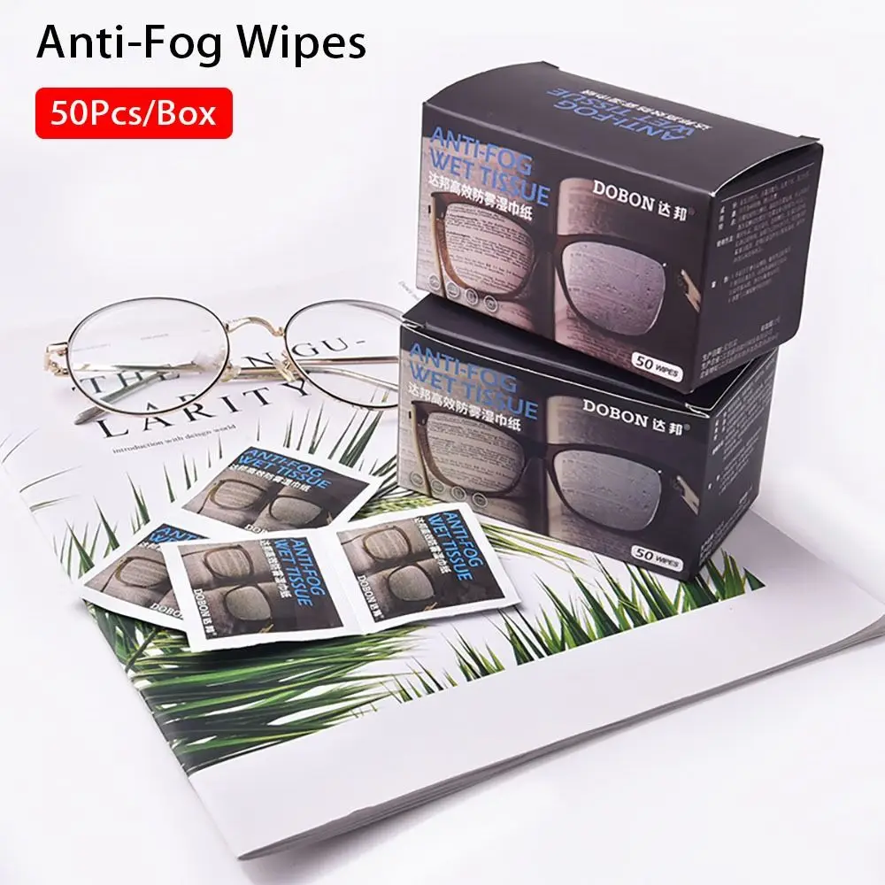 50Pcs-Box-Anti-Fog-Wipes-for-Glasses-Pre-moistened-Antifog-Lens-Wipe ...