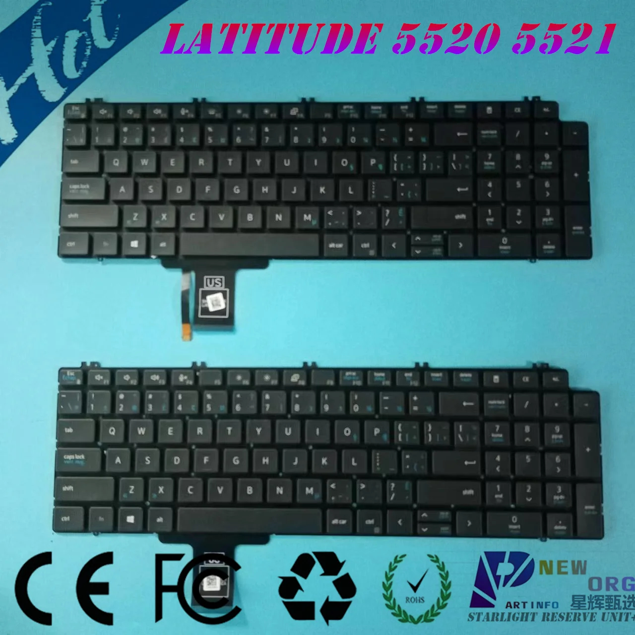 CU-Canada-US-Laptop-KEYBOARD-For-DELL-LATITUDE-5520-5521-PRECISION-3560 ...