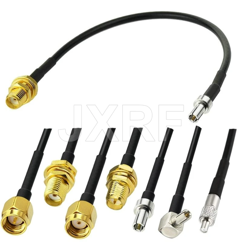 Adaptador SMA a TS9, Conector de ángulo recto RG174, Cable Pigtail de ...