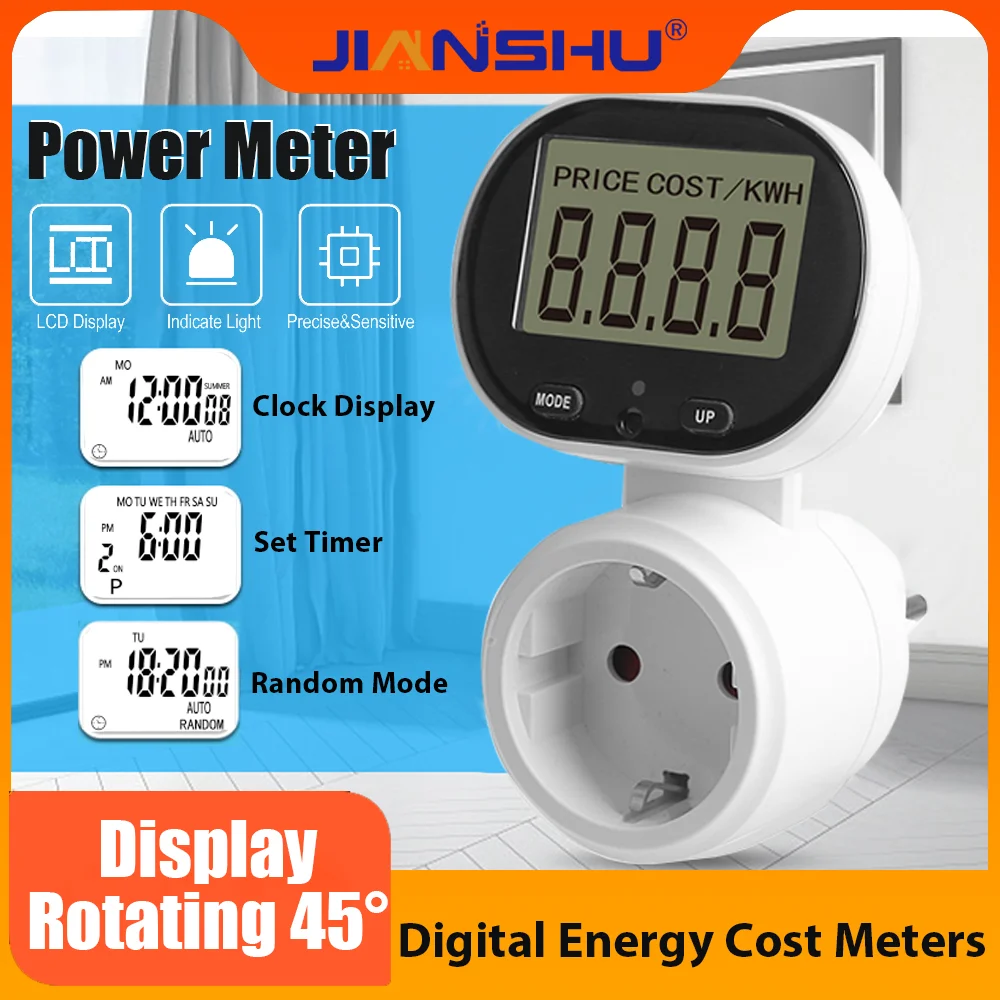 Jianshu-Wattmeter-220V-Digital-Power-Meter-16A-Electric-Power ...