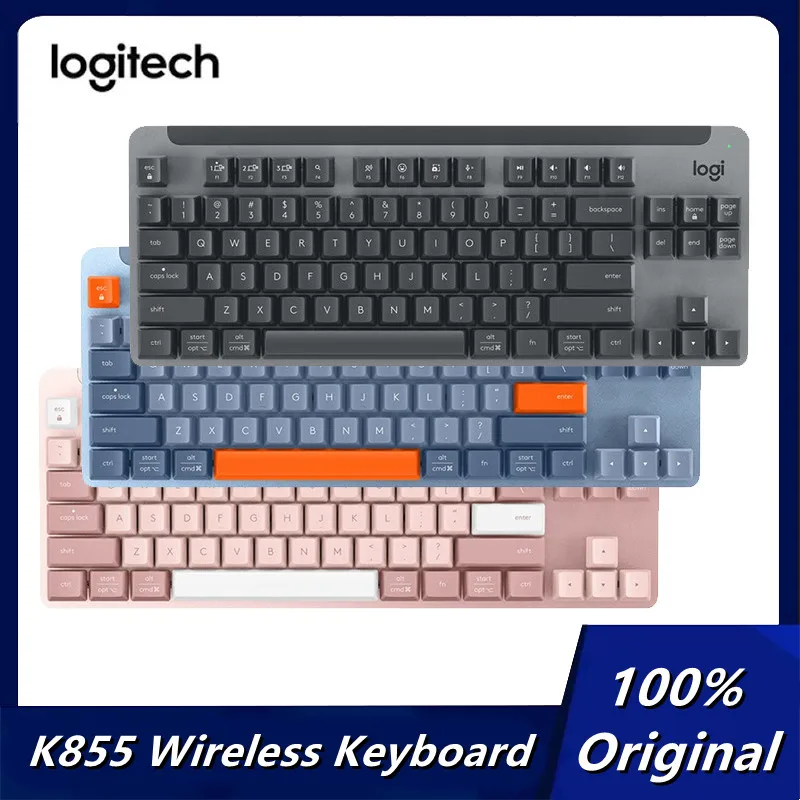 Original-Logitech-K855-Wireless-Mechanical-Keyboard-Bluetooth-84-Keys ...