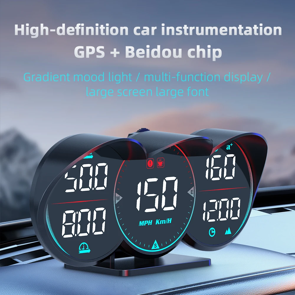 G17-HUD-GPS-Heads-Up-Display-LCD-Speedometer-Slope-Meter-Car-Water-Oil ...