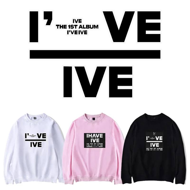 IVE-New-Album-Ive-IVE-Sweatshirts-Kpop-Women-Men-Casual-Pullovers-Classic-Letter-Printing-Crew ...