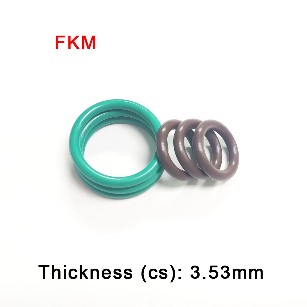 FKM O Ring Rubber Gasket CS 3.53mm Thickness Fluorine Rubber Washer ...