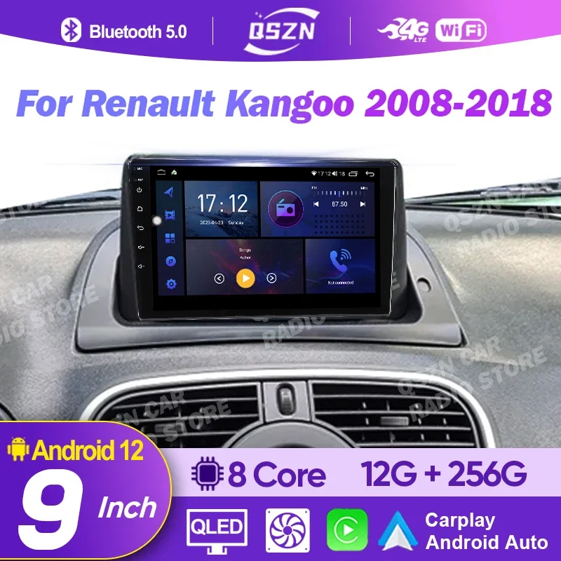 For-Renault-Kangoo-2008-2018-2-Din-Android-13-Car-Radio-Multimedia ...