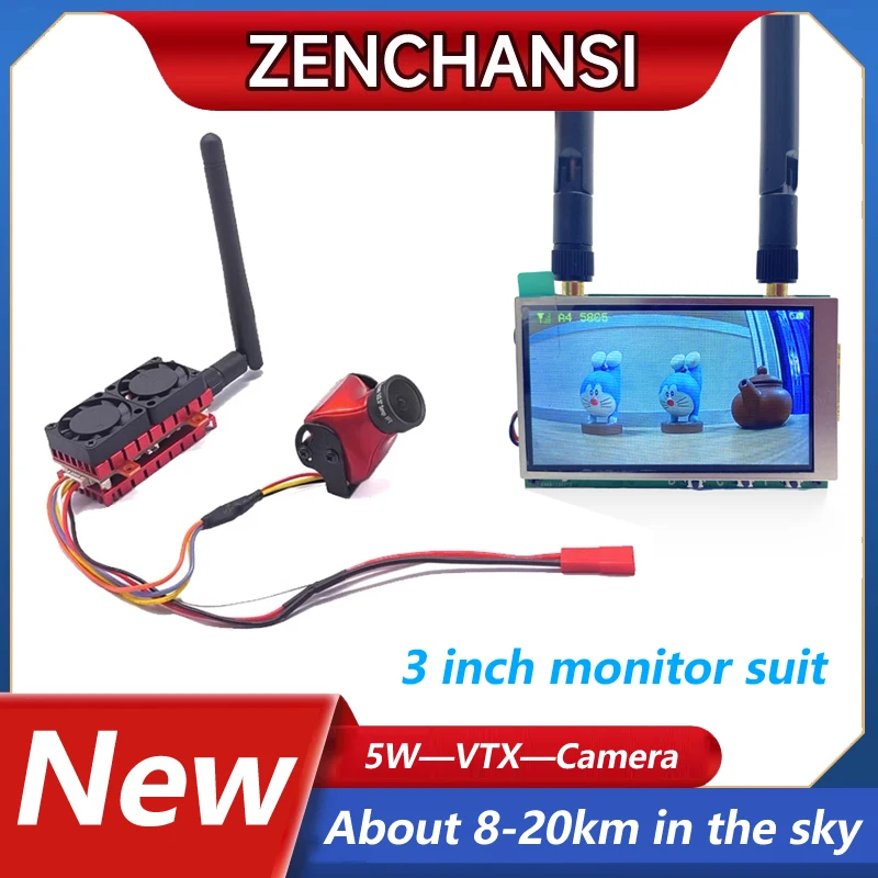 SLONWAKE Long Range 5.8G 48CH 5W FPV Video Sender adjustable ...
