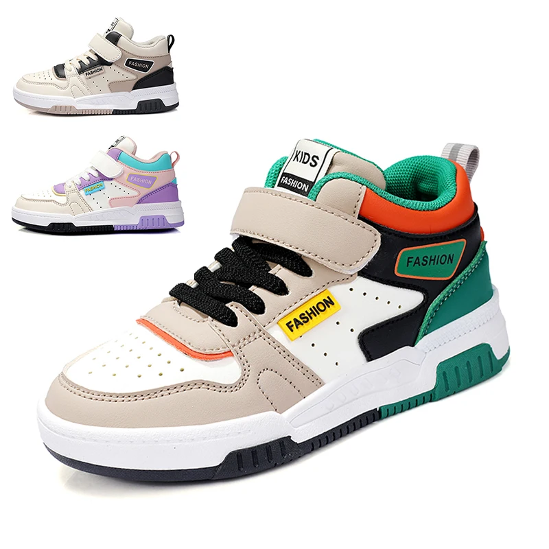 Fashion-High-Top-Sneakers-for-Children-Boys-Girls-Casual-Patchwork ...