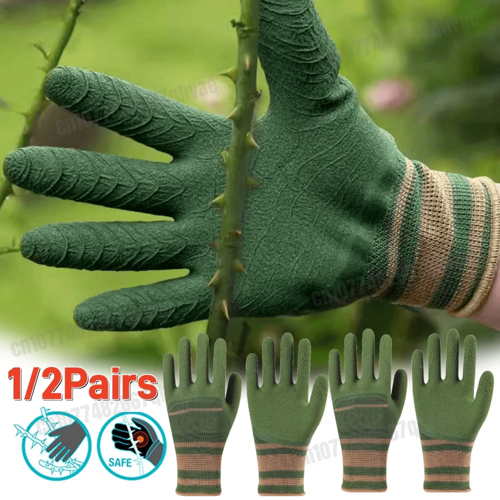 Gardening Gloves Thorn Proof Work Garden Gloves Breathable Garden ...