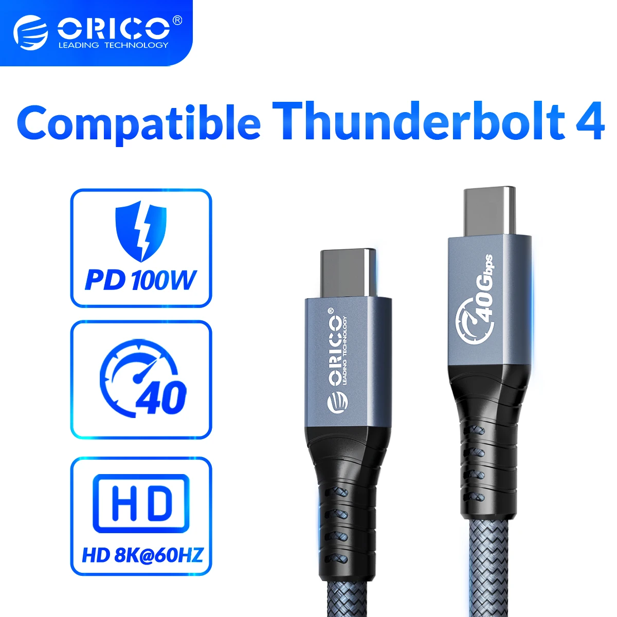 Thunderbolt 4 Cable ORICO Cable Para Thunderbolt 4, Compatible Con ...
