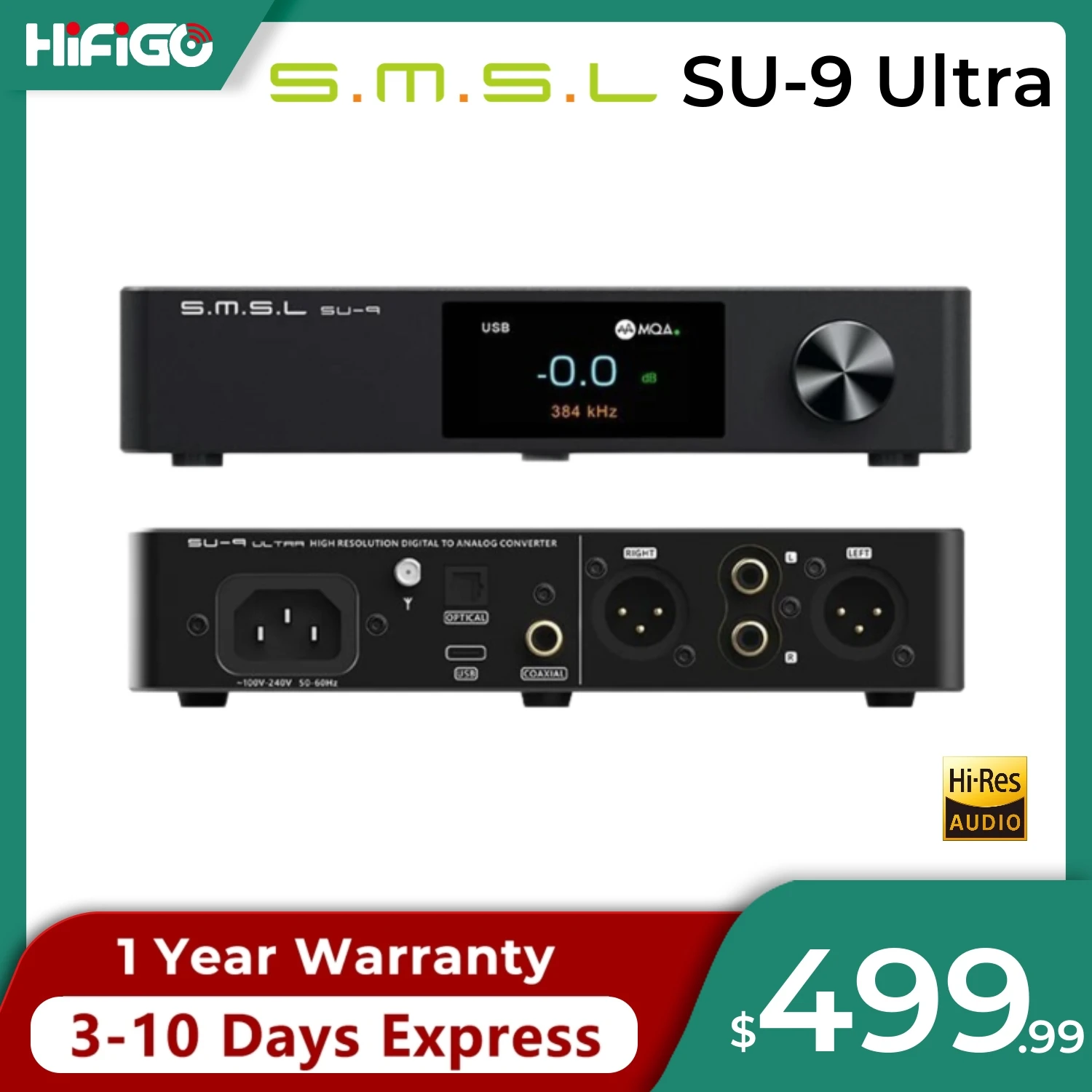 SMSL-SU-9-Ultra-SU9-Ultra-MQA-High-Performance-DAC-AKM-AK4191-AK4499EX ...