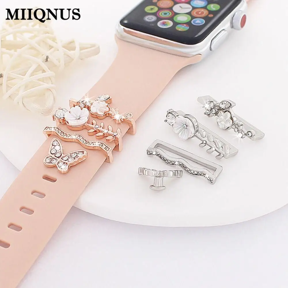 Jewelry-Diamond-Ornament-Metal-Charms-Silicone-Strap-Decorative-Ring ...