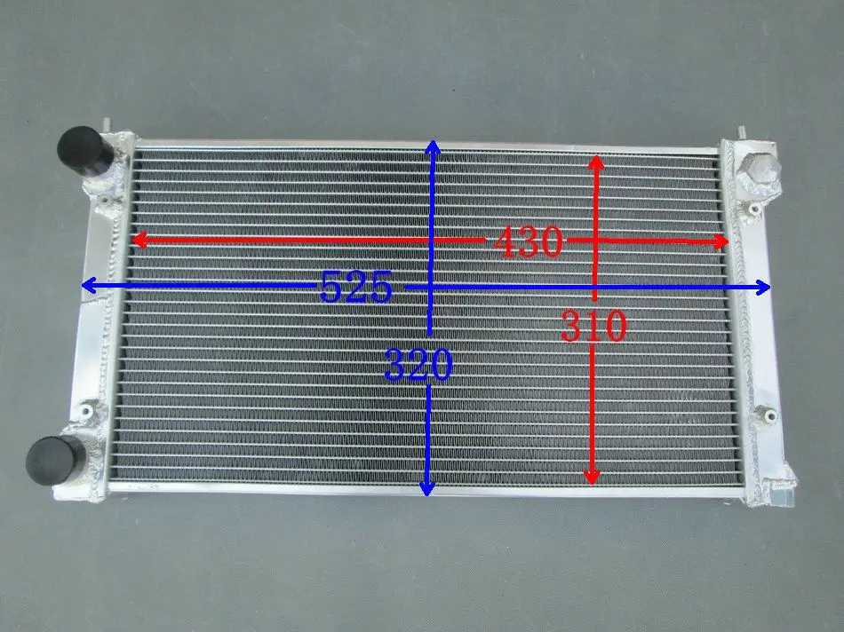 Aluminum Radiator For 1982-1992 Vw Golf Mk2 Mk Ii 1.6 8v And 1.8 16v Mt ...