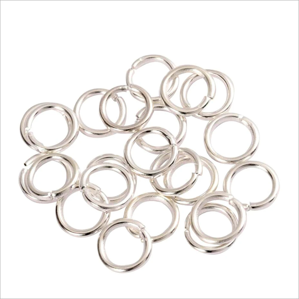 Sterling Silver Opening Rings | 925 Silver Jump Rings 7mm - Jewelry ...