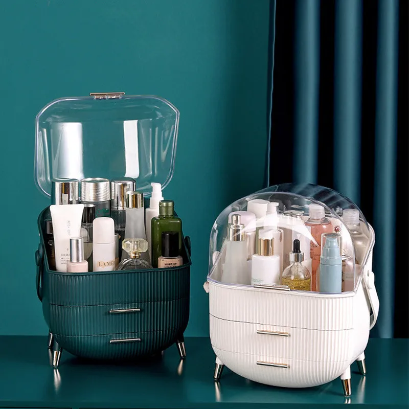 Desktop-Makeup-Organizers-With-Lid-Large-Capacity-Cosmetic-Storage-Box ...