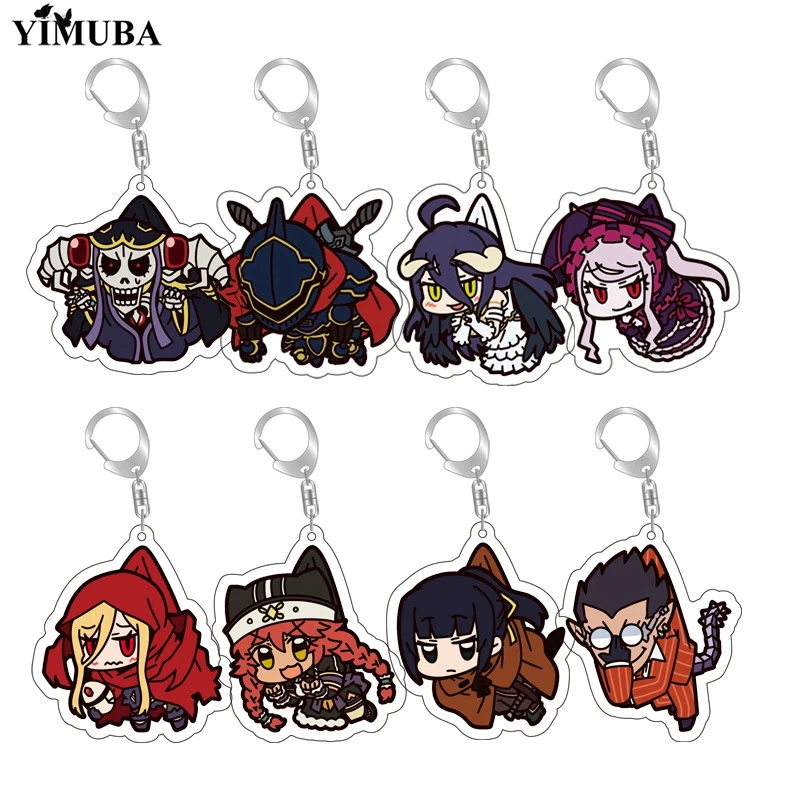 Anime-Overlord-Keychain-Backpack-Bag-Accessories-Albedo-Ainz-Ooal-Gown ...