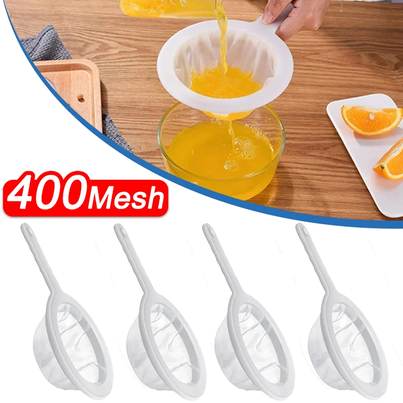 400Mesh-Reusable-Nylon-Filter-Mesh-Strainer-Spoon-Ultra-Fine-Colander ...