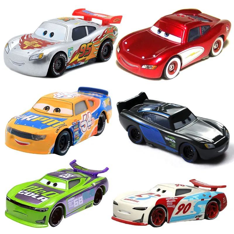 Disney Pixar Cars lighting McQueen alloy car model love version silver ...