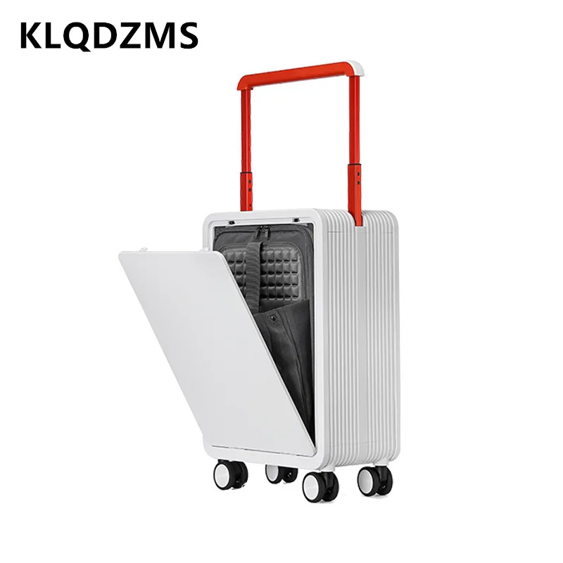 KLQDZMS-High-Quality-Suitcase-Front-Opening-Laptop-Boarding-Case-ABS-PC ...