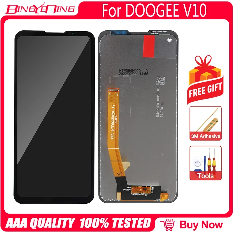 100% Original LCD + Touch Screen Digitizer Display For DOOGEE S Cyber/S ...