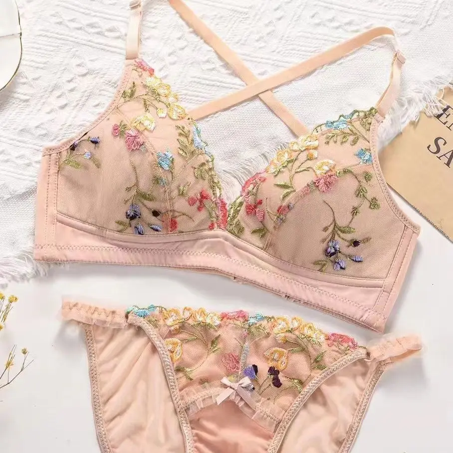 Sexy-Cute-Embroidery-Bra-and-Panty-Set-Lace-Floral-Women-Underwear-Romantic-Girl-Lingerie-Female ...