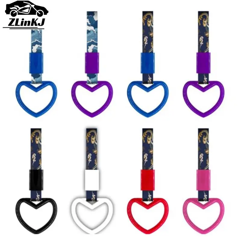 Car Hanging Decoration Heart Shape Auto Japanese Style Interior Pull ...