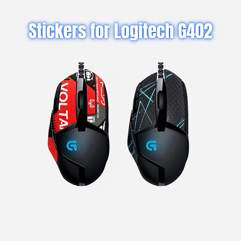 Logitech G402 용 DIY 맞춤형 스티커, 반투명 땀 방지 애니메이션 뷰티 마우스 스티커 미끄럼 방지 테이프 마우스 ...