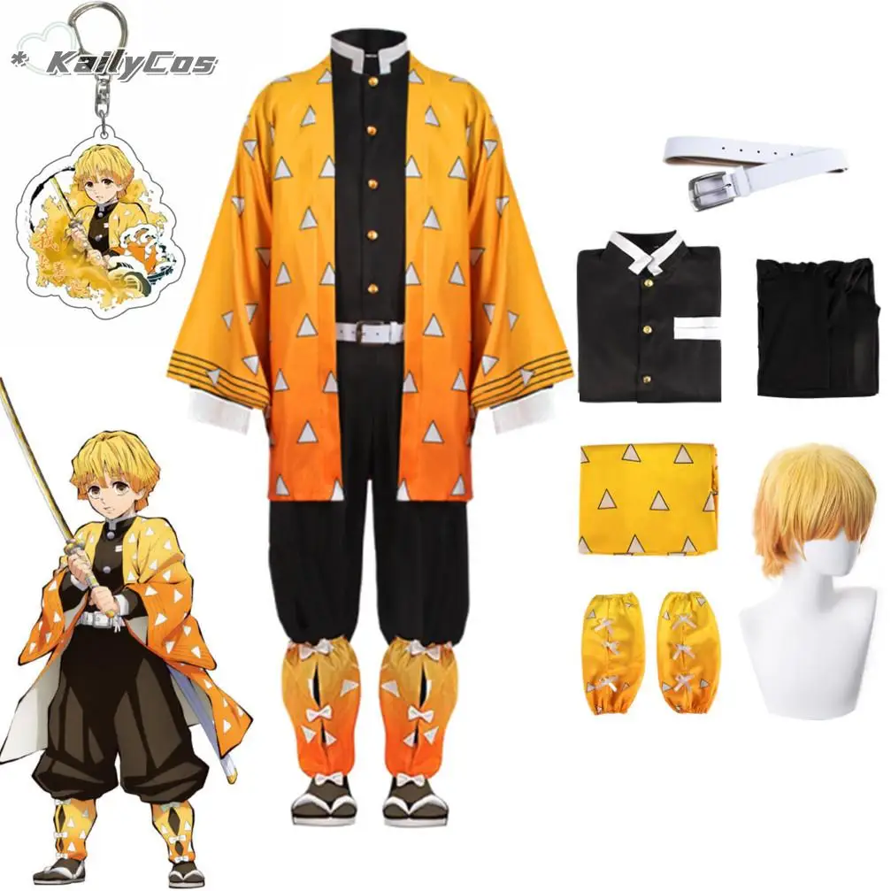 Anime-Demon-Slayer-Kimetsu-no-Yaiba-Agatsuma-Zenitsu-Cosplay-Costume ...