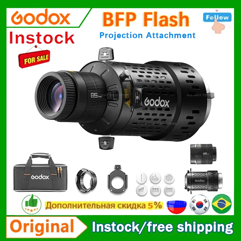 Godox-BFP-Flash-proje-o-anexo-360-Rotatable-Bowens-Mount-Craft-pontos ...