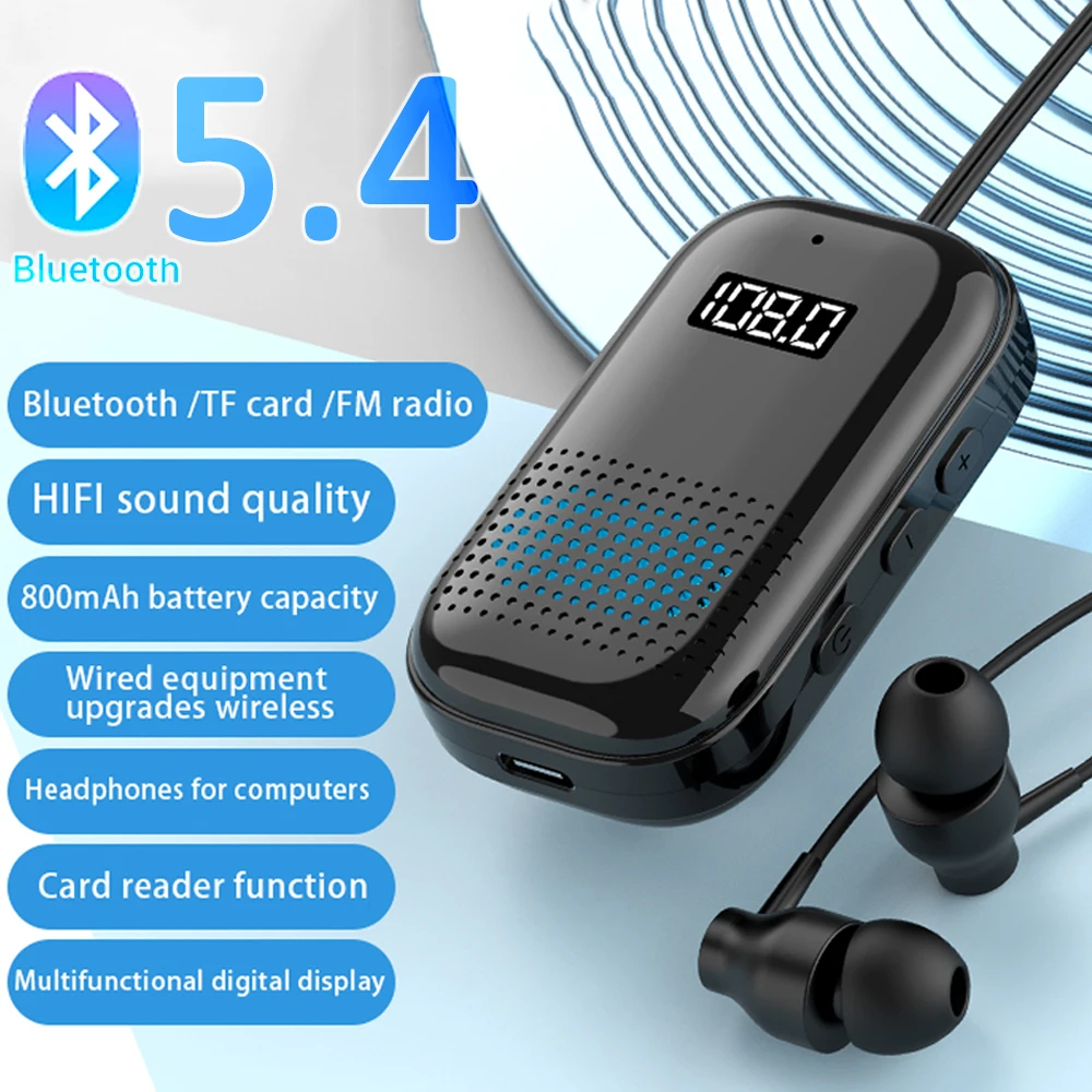 Bluetooth 5.4 Receiver 2 In 1 Transmitter Led Display Aux Bluetooth Car ...