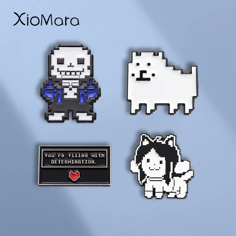 Sans-Undertale-Enamel-Pins-Custom-Game-Brooches-Lapel-Badges-Cartoon ...