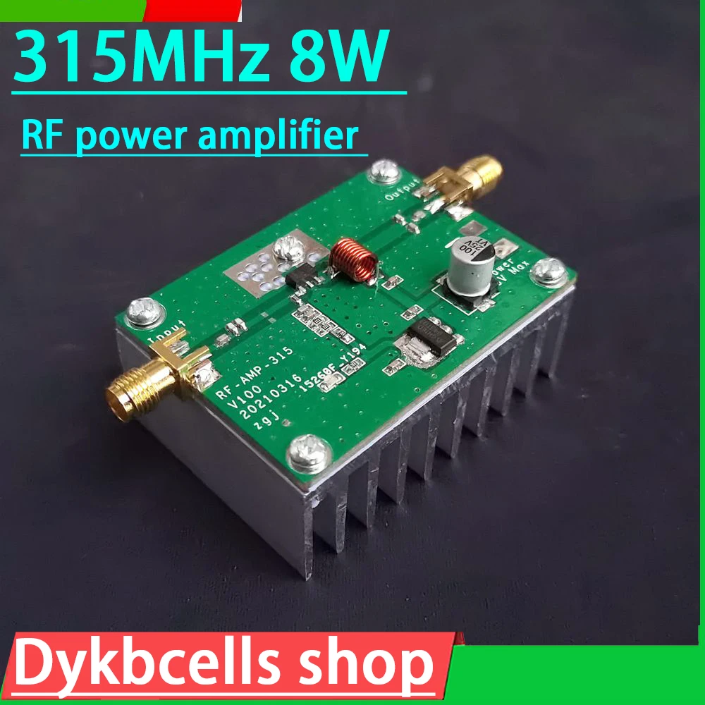 315Mhz-8W-UHF-RF-Power-Amplifier-High-Frequency-Amplifiers-Board-For-Ham-Radio-315M-Remote ...