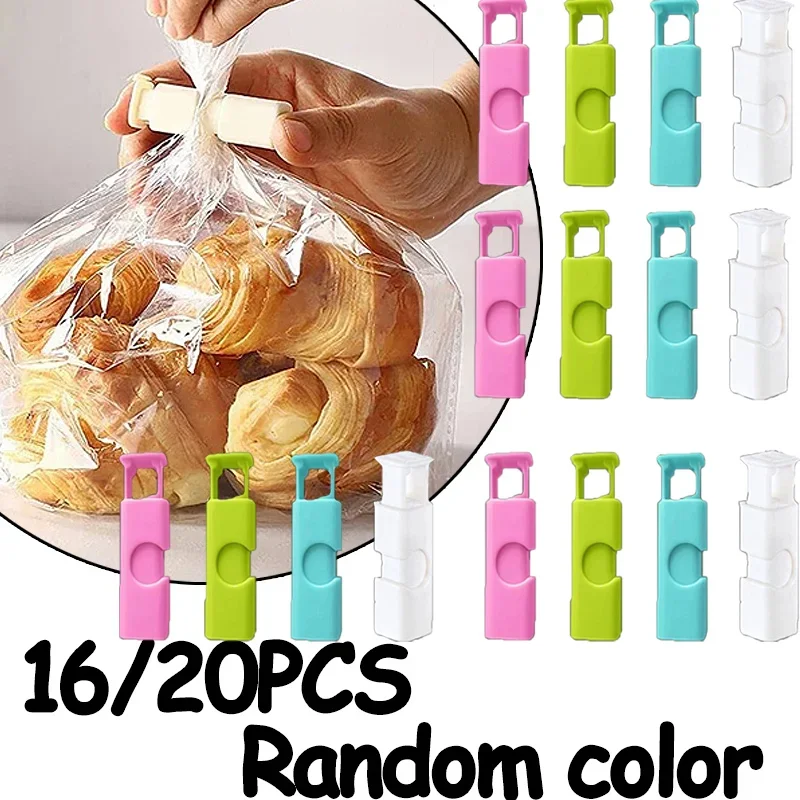 16-20Pcs-Squeeze-Bread-Bag-Clips-Reusable-Fresh-Food-Sealing-Plastic ...