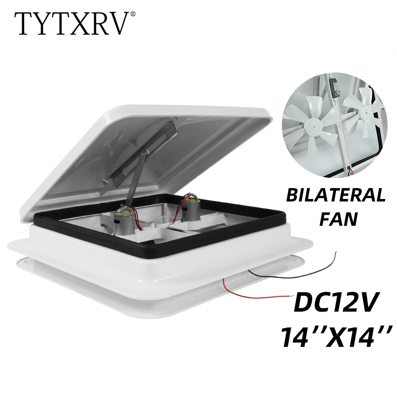 TYTXRV Caravan 14inch DC12V CE White Vent Fan Detachable fan Apply to ...