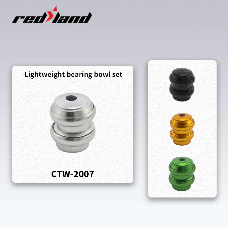 Multi color aluminum alloy bearing road vehicle bicycle head bowl set ...