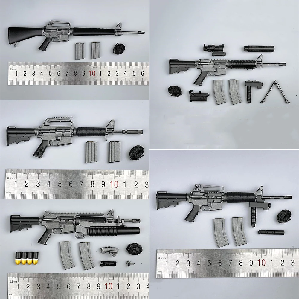 In-Stock-1-6-Scale-Plactic-Mini-Rifle-M16-XM177-M4-M203-M4-SOPMOD-M4A1 ...