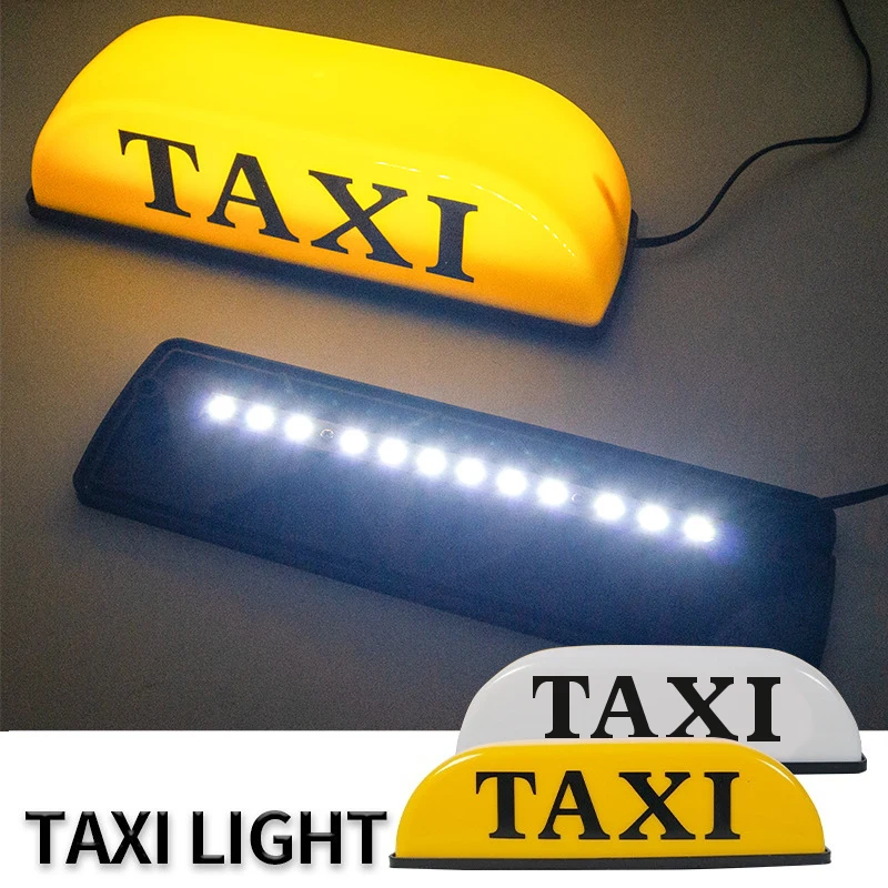 2-EURS-Car-Taxi-Waterproof-Dome-Lamp-12V-Taxi-Lamp-Taxi-LED-Logo ...