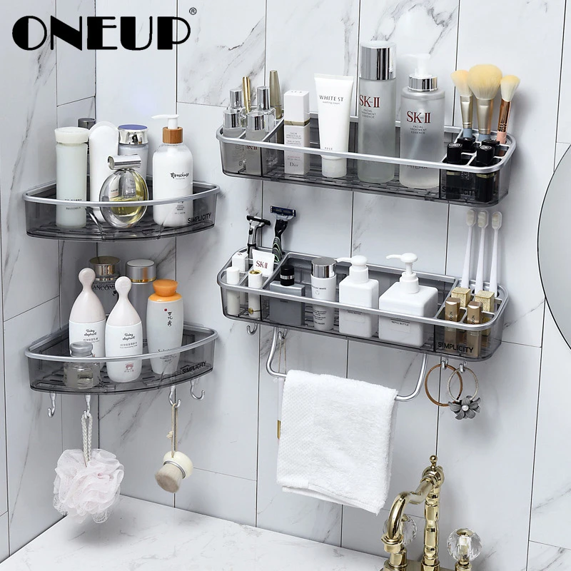 Bathroom Shelf Organizer With Hooks – Rispa