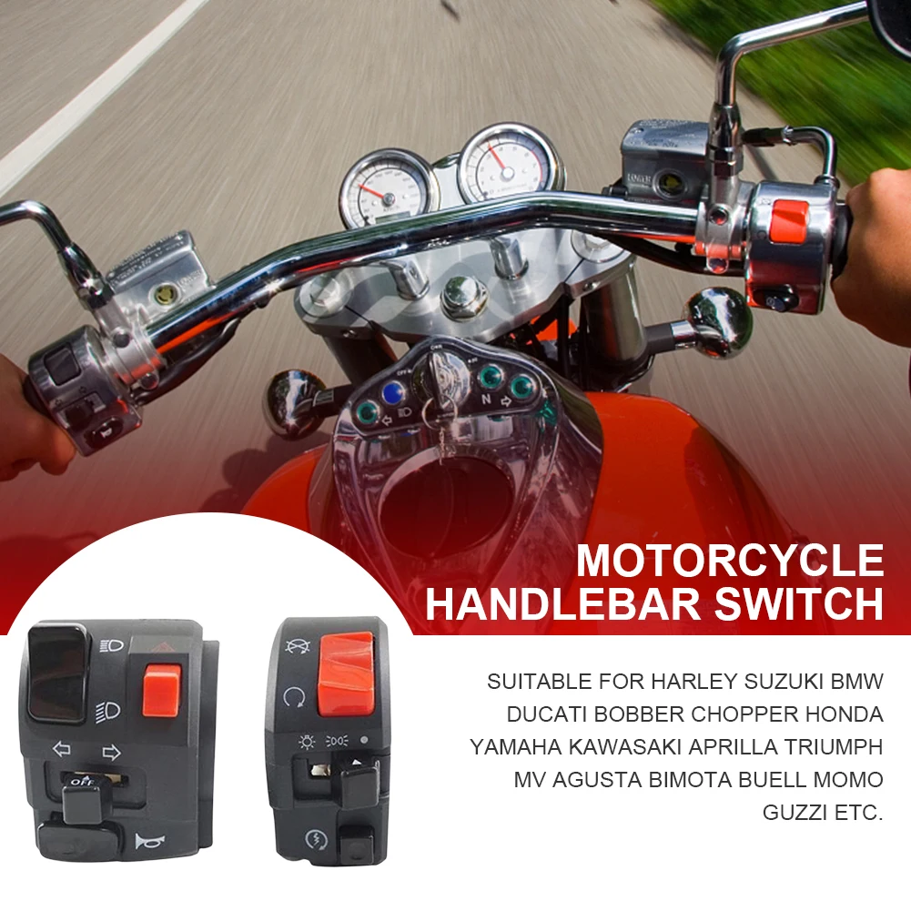 Motorcycle-Switch-Variable-Light-Handlebar-Switch-Assembly-Steering ...