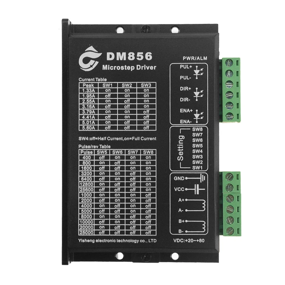 1PC DM856 32 bit DSP digital driver 86 stepper motor driver two-phase ...