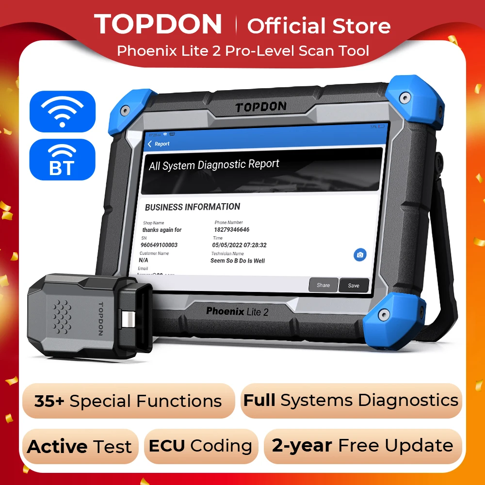 Topdon-Phoenix-Lite-2-OBD2-Car-Diagnostic-Tool-Proffessional-ECU-Coding ...