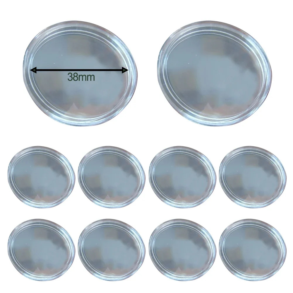 10Pcs-38-50mm-Coin-Capsules-Case-Transparent-Round-Coin-Box-Capsules ...