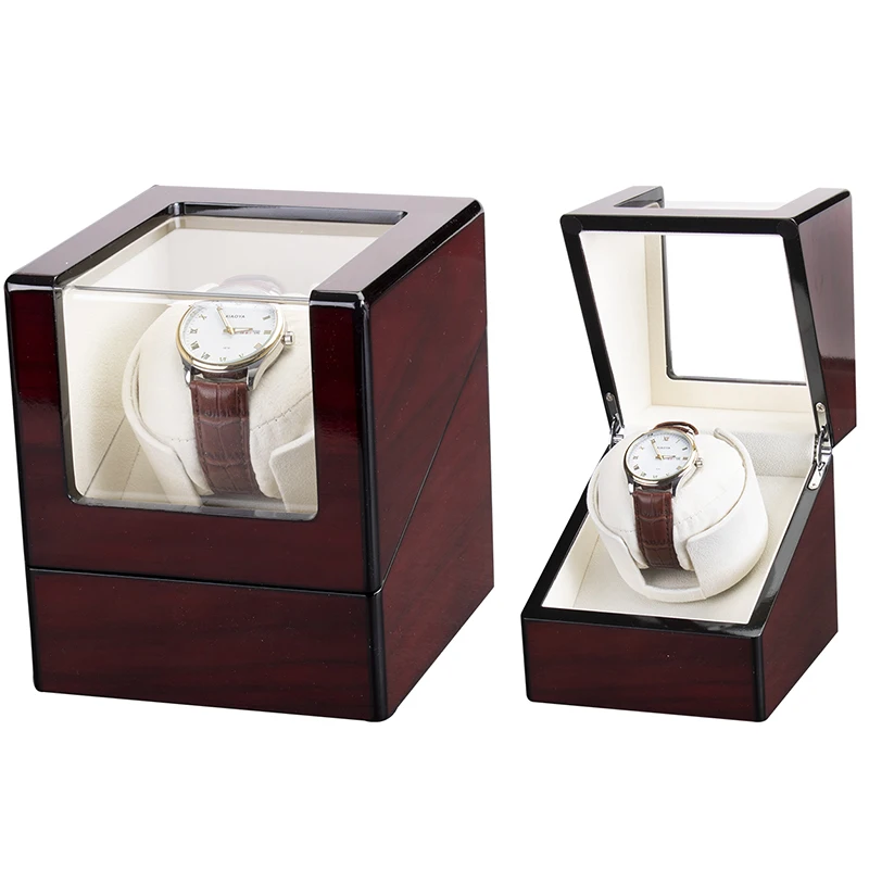 Wood-High-Gloss-Paint-Electric-Shaking-Watch-Mechanical-Watch-Automatic ...