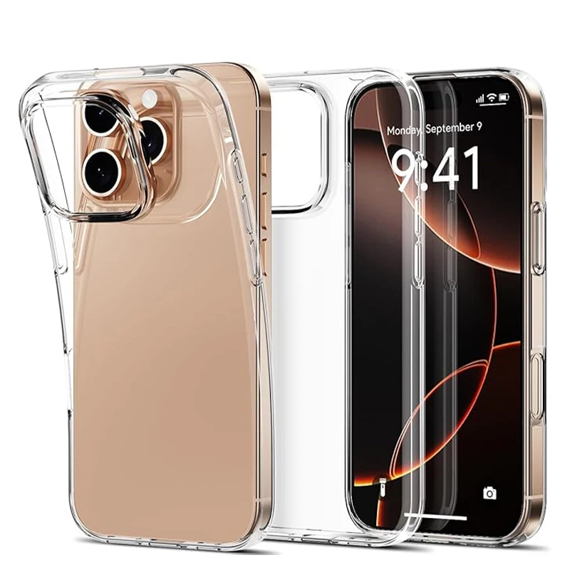 2024 New Clear TPU Case For iPhone 16 15 14 13 12 11 Pro Max ...