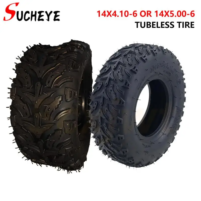For ATV go kart electric vehicle 14x5.00-6 Road tire vacuum tire 6 inch ...